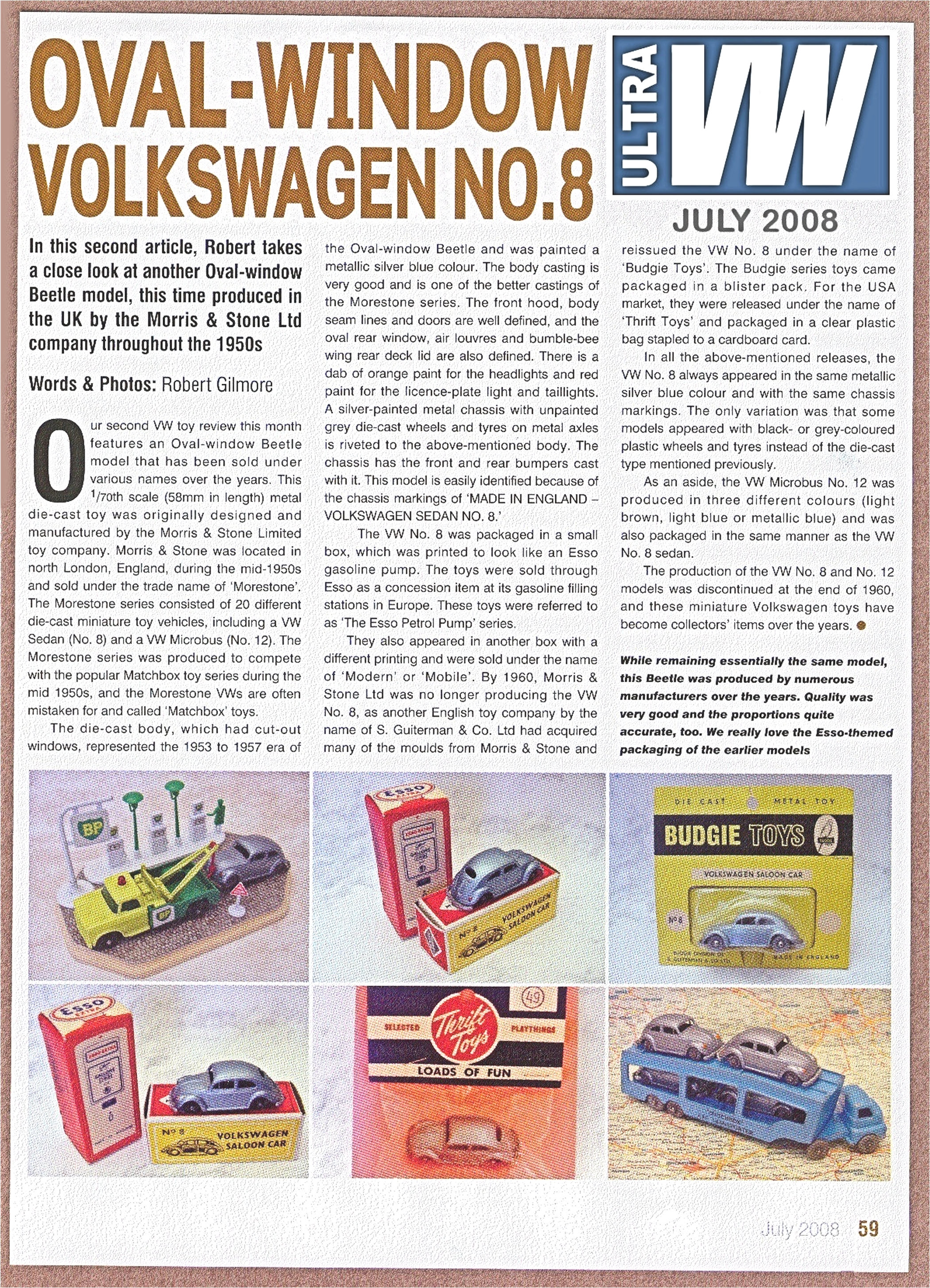 Ultra VW BUDGIE OVAL VW No.8