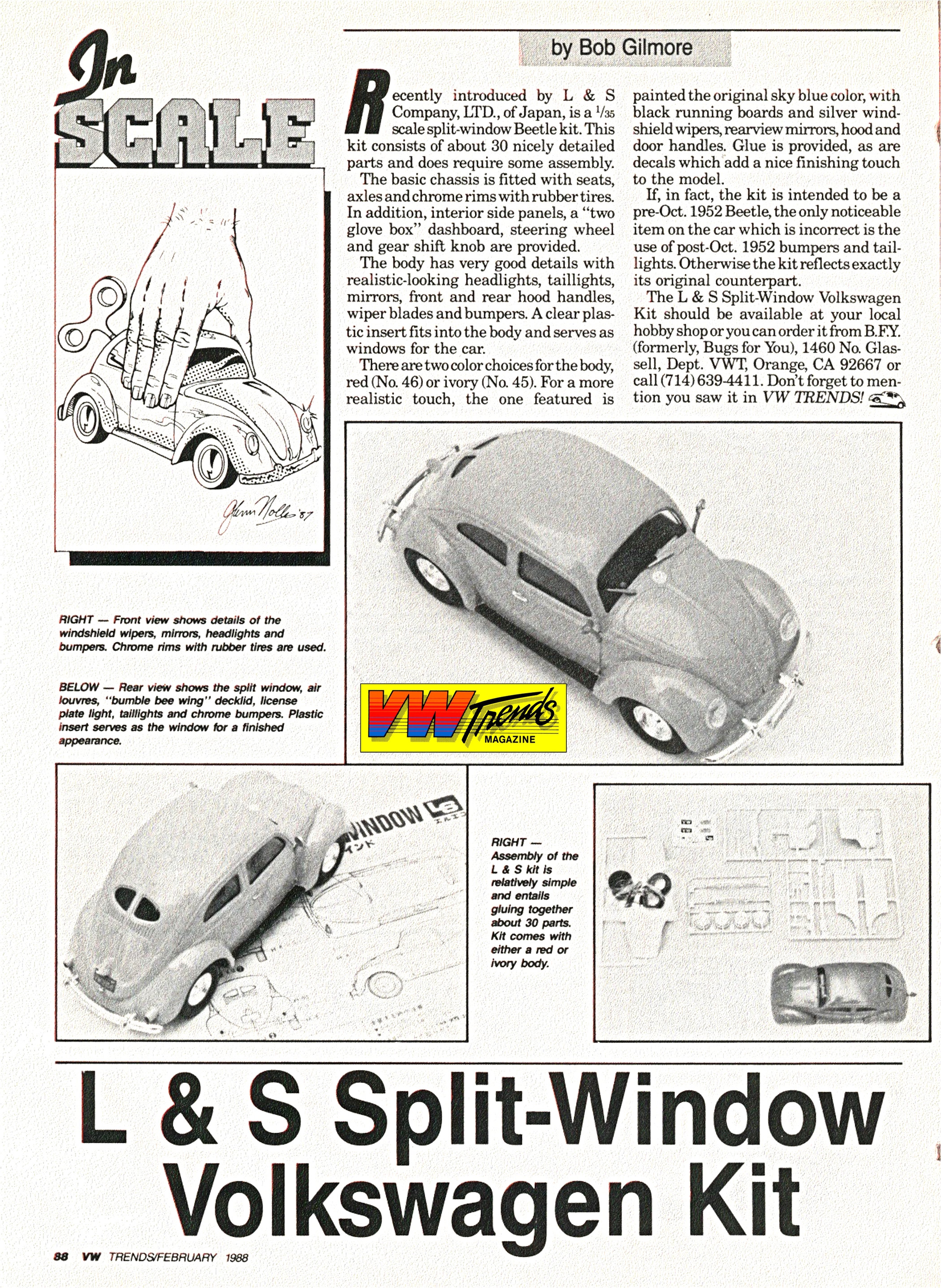 L-S SPLIT WINDOW VW PLASTIC KIT
