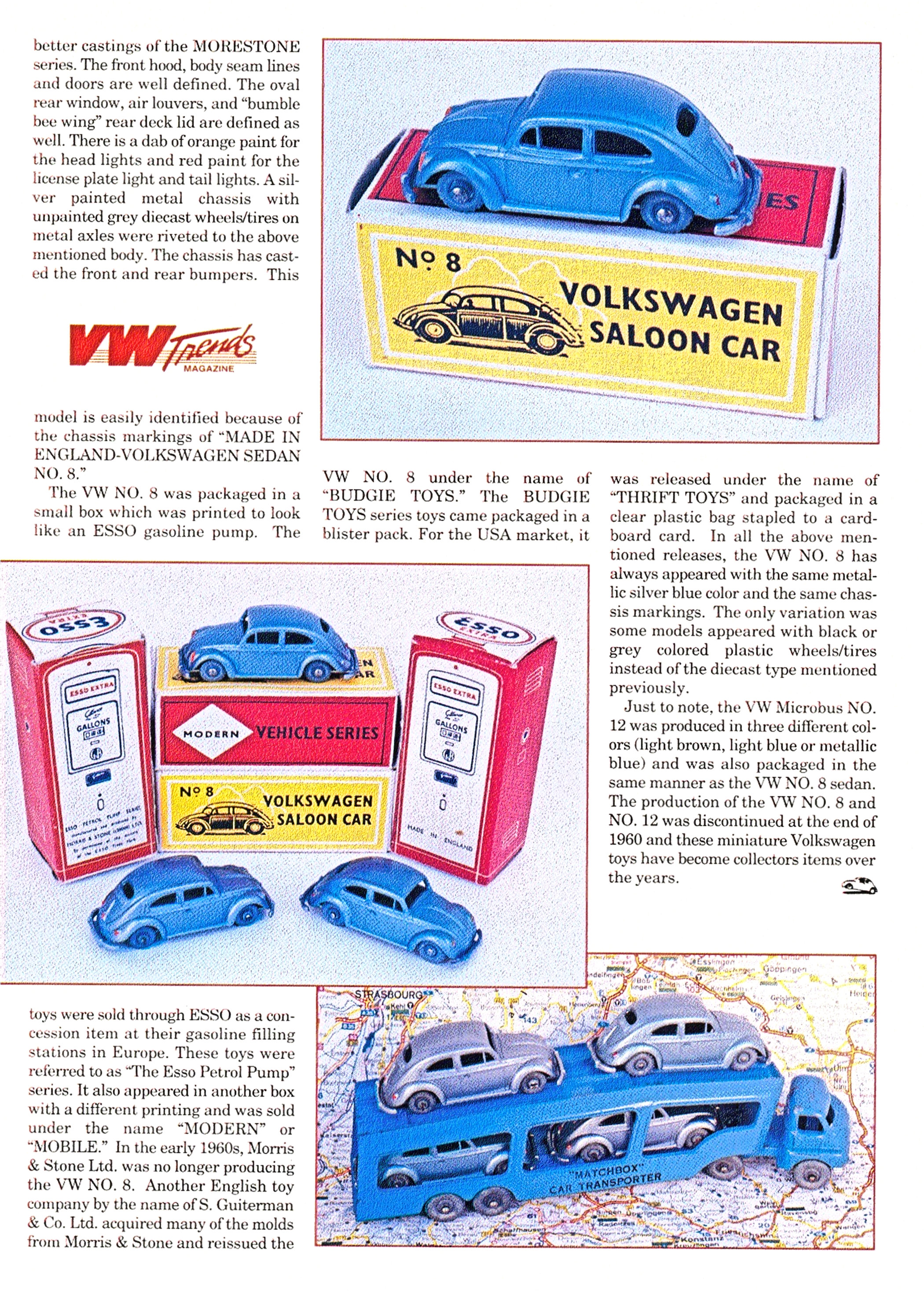 BUDGIE OVAL VOLKSWAGEN TOY (NO.8) - MORESTONE