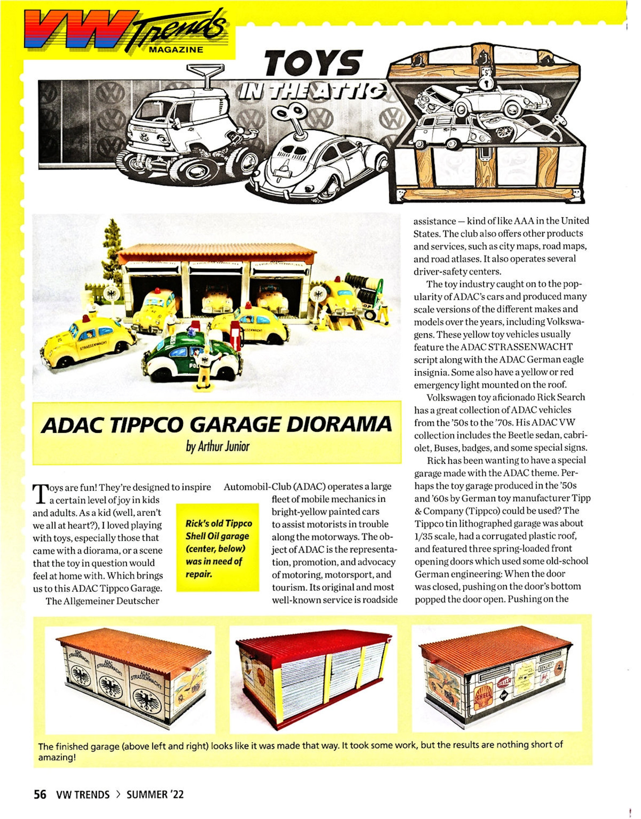 ADAC TIPPCO GARAGE DIORAMA