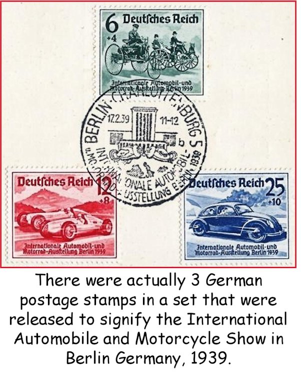 KdF WAGEN BRIEFMARKEN - STAMPS