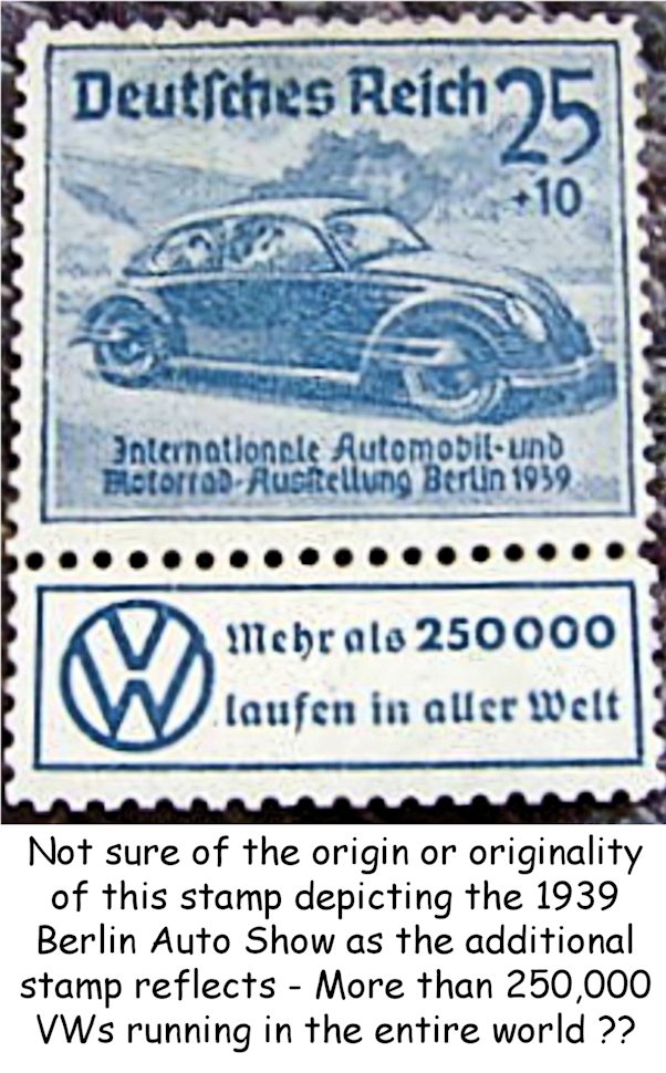 KdF WAGEN BRIEFMARKEN - STAMPS