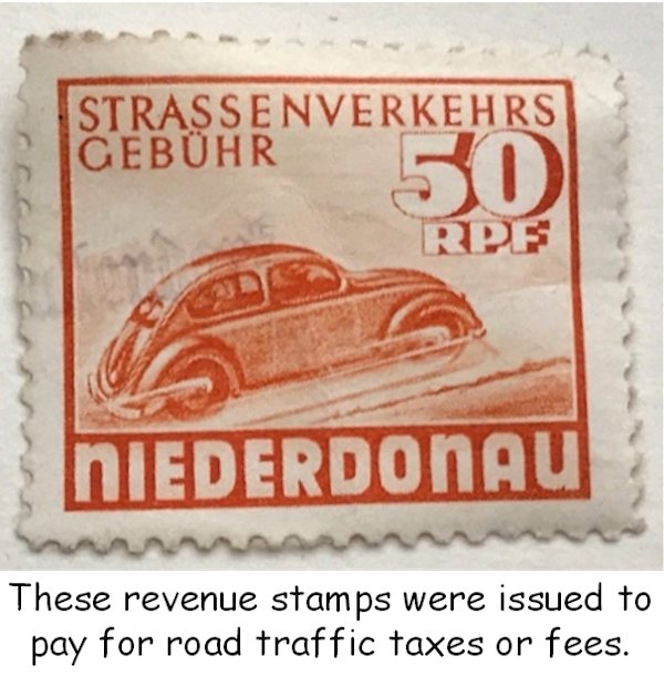 KdF WAGEN BRIEFMARKEN - STAMPS